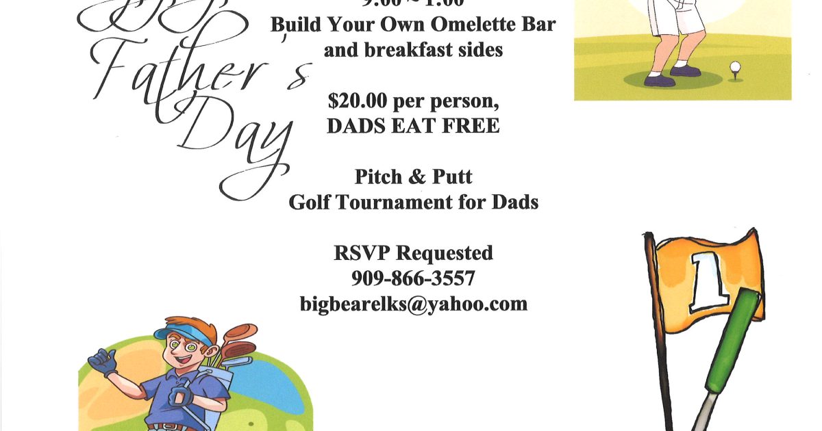 Father's Day Brunch at the Elks Lodge | Big Bear Lake, CA