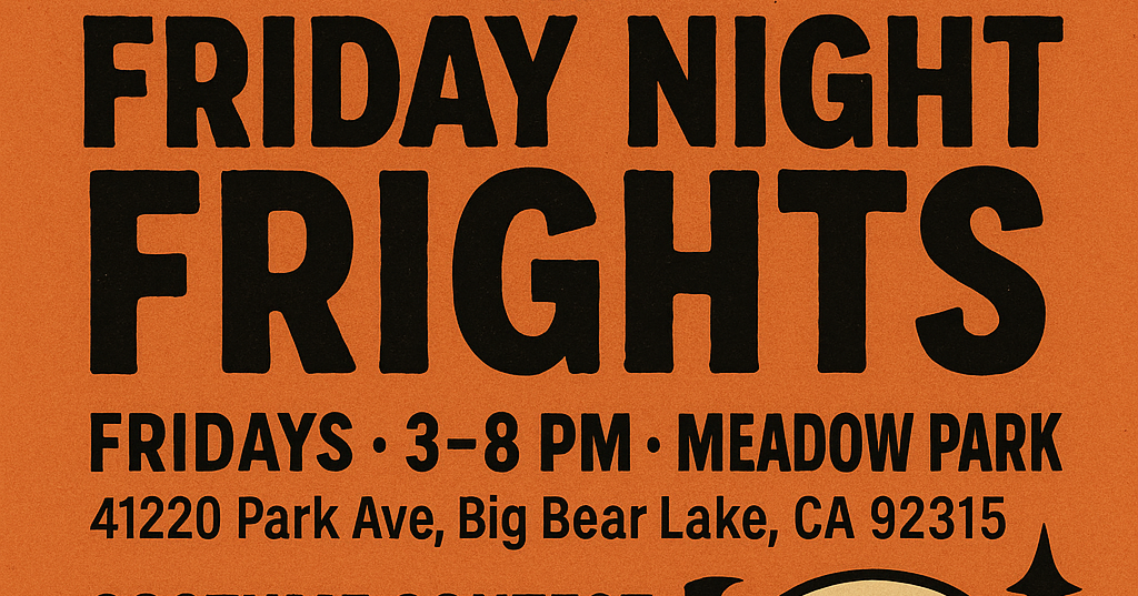 Friday Night Frights w/ The Big Bear Lake Farmers Market | Big Bear ...